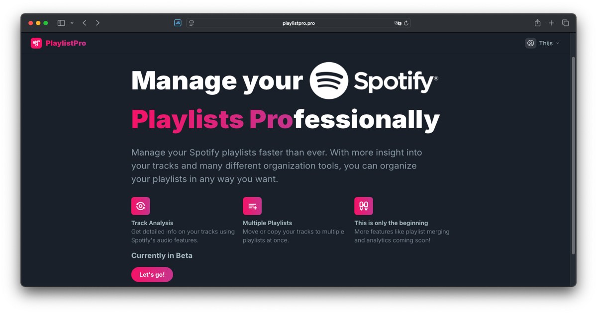 PlaylistPro: Professional Spotify Playlist Manager & Organizer